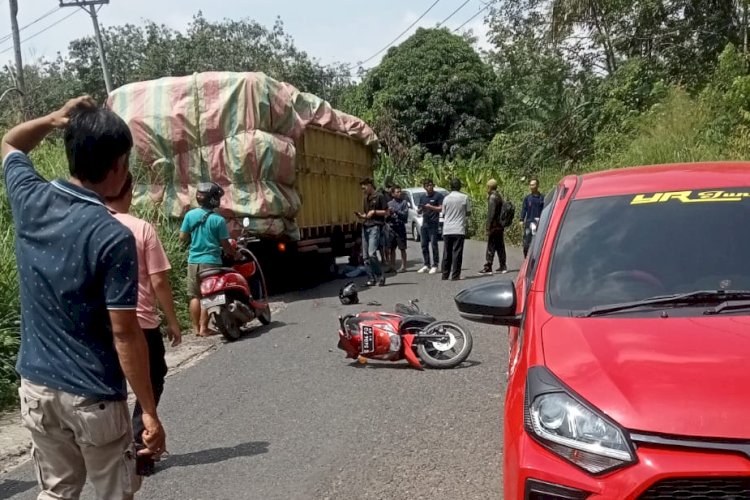 Terpeleset Saat Step Motor Mogok, Warga Baturaja Tewas Terlindas Truk ... Terpeleset Saat Step Motor Mogok, Warga Baturaja Tewas Terlindas Truk ...